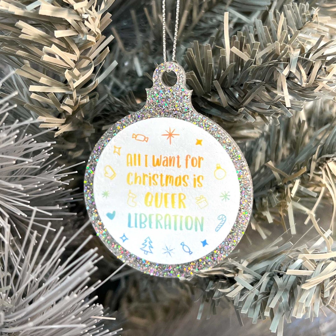 Queer Christmas Bauble | LGBTQ Christmas Decorations | Pride Christmas ...