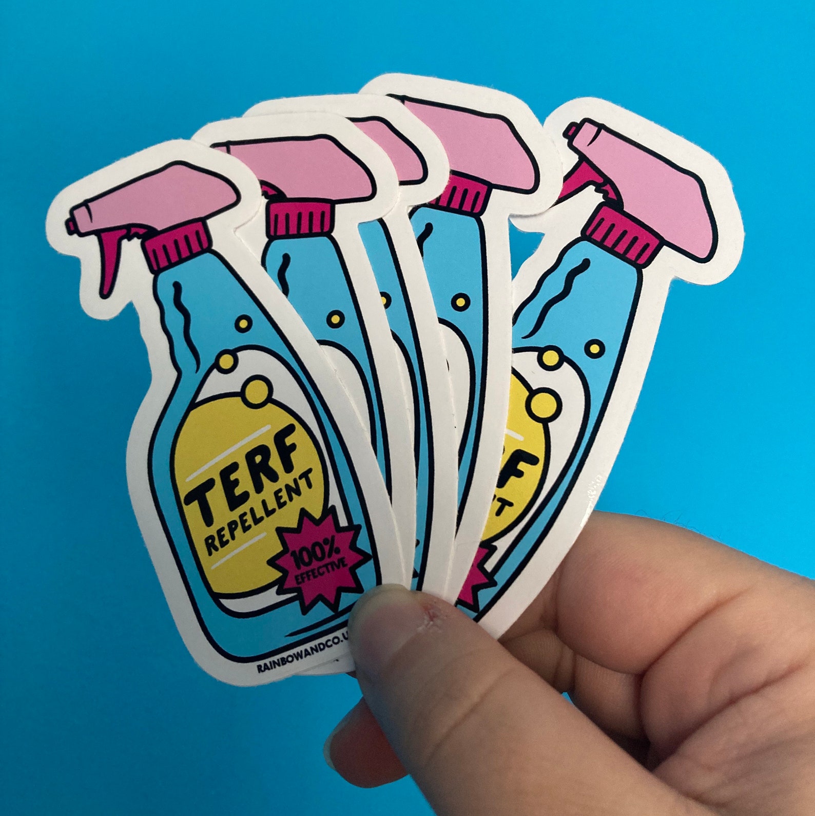 TERF Repellent Sticker Anti Terf Vinyl Sticker Transgender - Etsy UK
