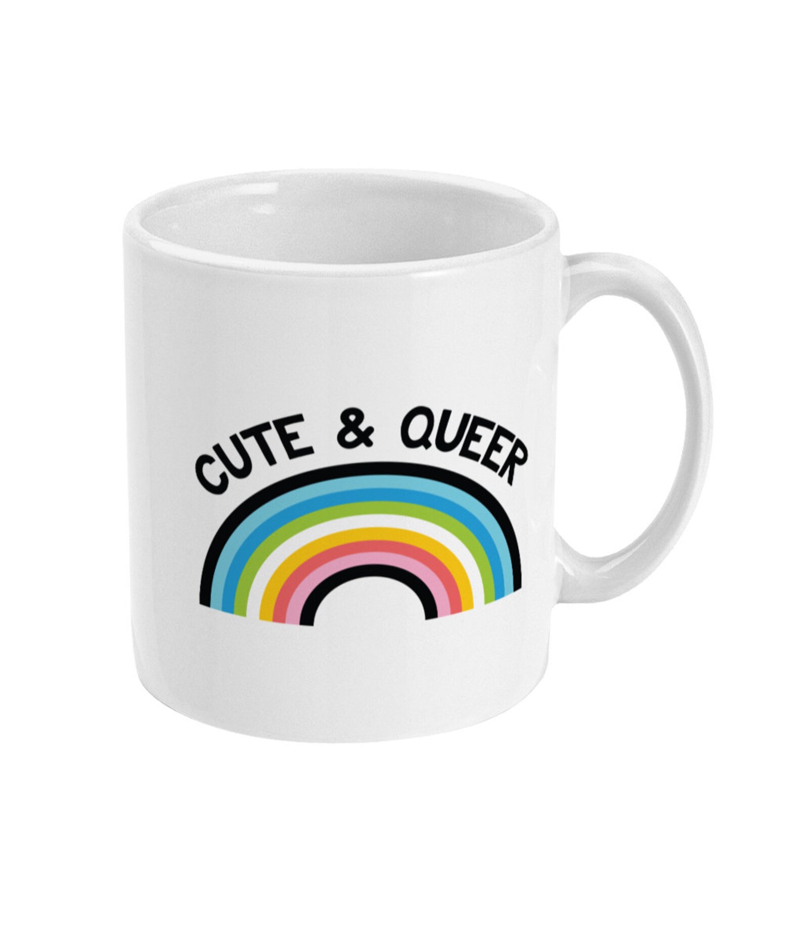 Queer Pride Mug | Cute and Queer Coffee Mug | Queer Pride Flag | LGBTQ ...