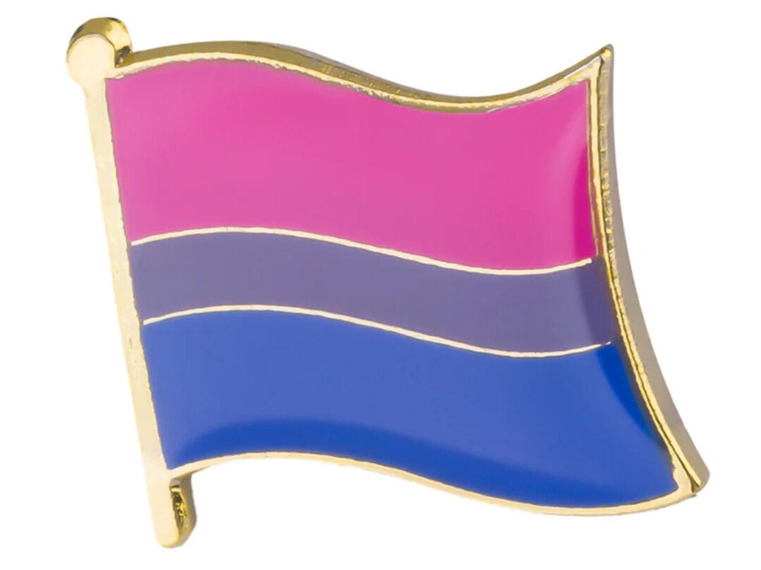 Bisexual Pride Pin Bi Pride Flag Pin Subtle Bisexual Etsy