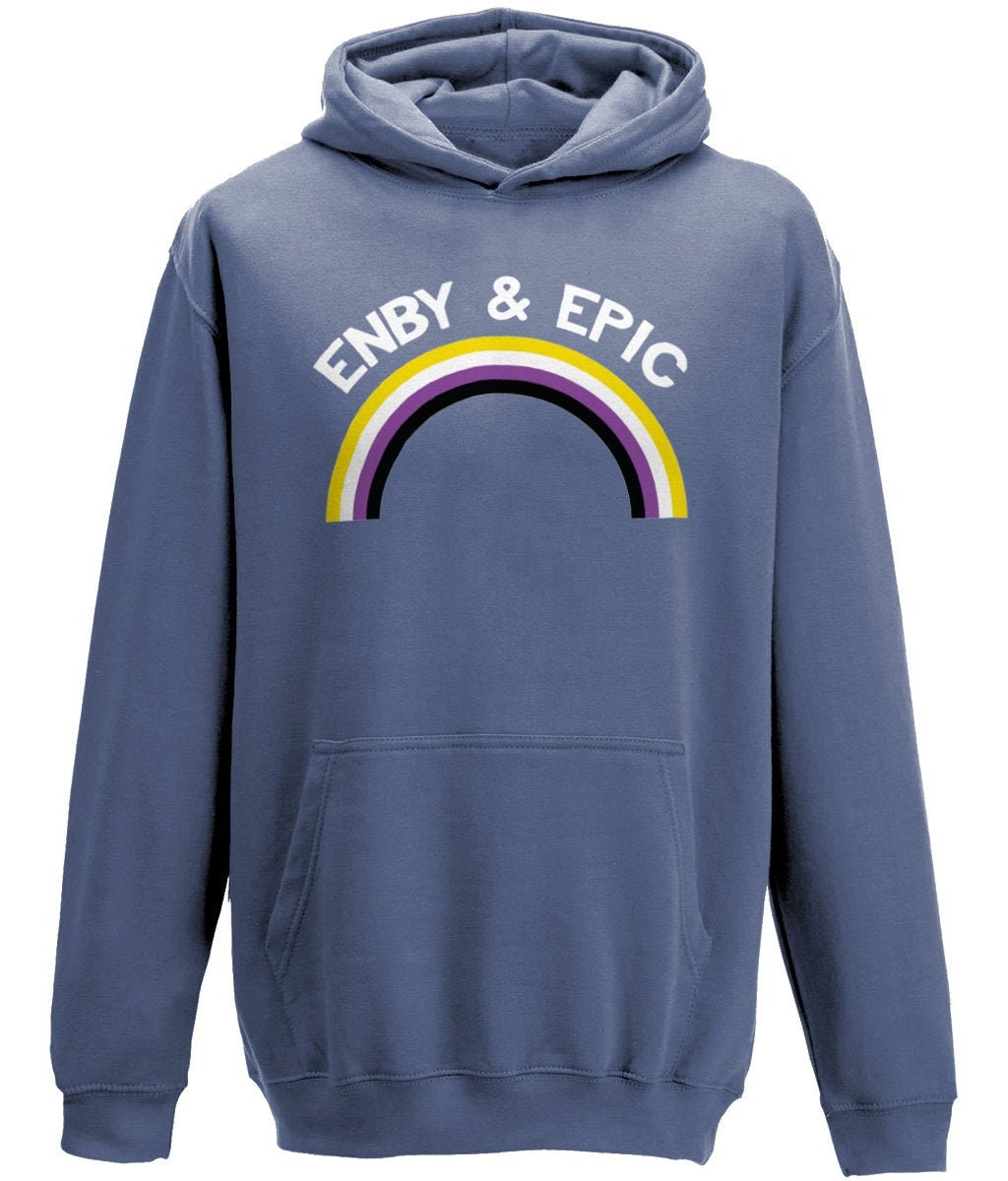 Non Binary Pride Hoodie Non Binary Clothing Non Binary Etsy Uk