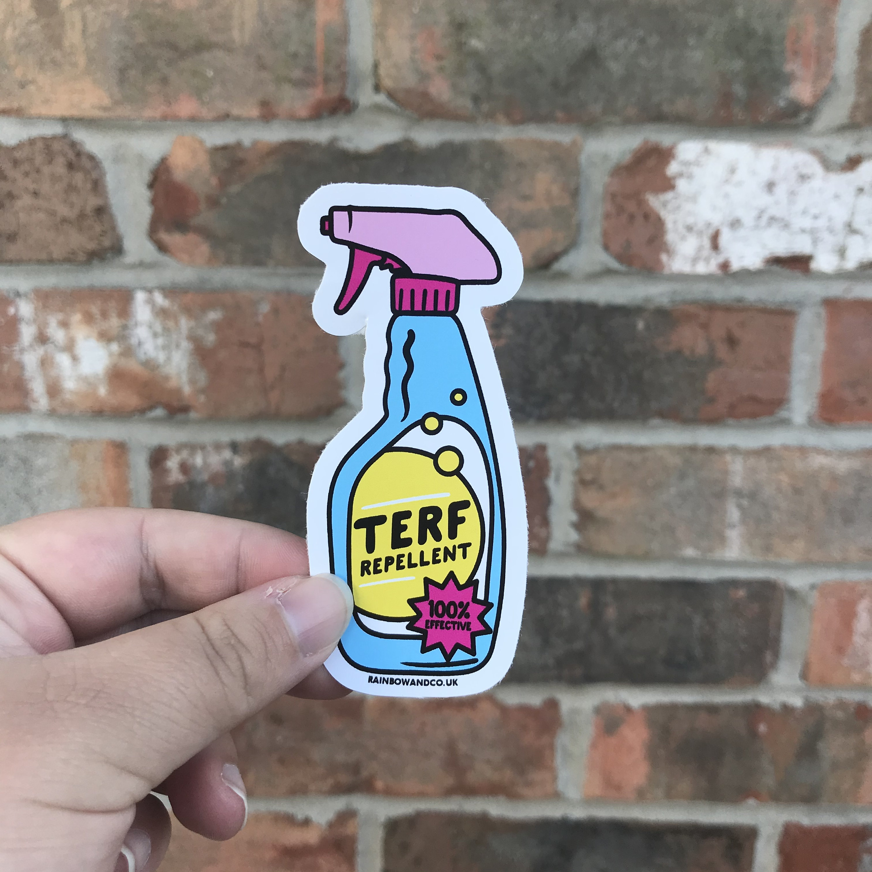 TERF Repellent Sticker Anti Terf Vinyl Sticker Transgender - Etsy UK