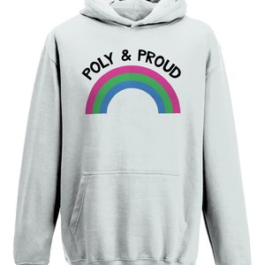 Polysexual Pride Hoodie Poly Pride Flag Sweatshirt Unisex LGBT Hoodie ...