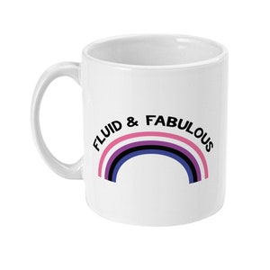 Genderfluid Pride Mug | Fluid & Fabulous LGBTQ Gift - Etsy UK
