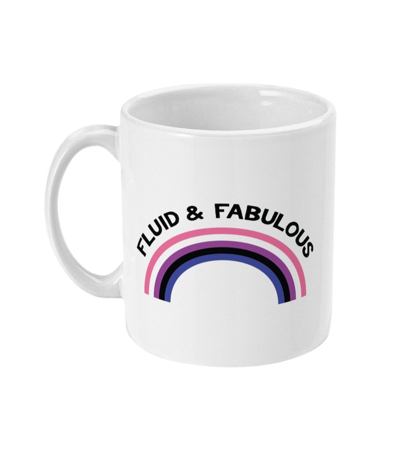 Genderfluid Pride Mug | Genderfluid Flag | Fluid and Fabulous LGBTQ ...