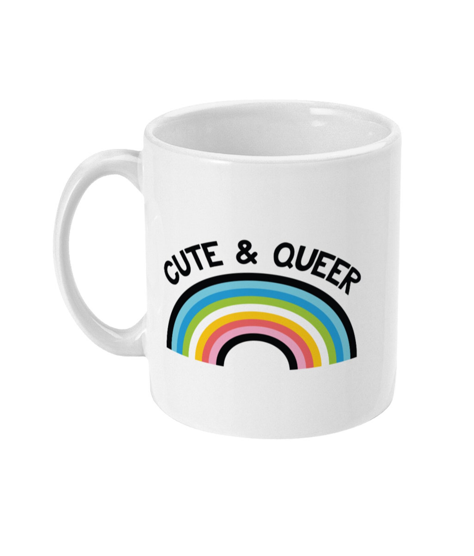 Queer Pride Mug | Cute and Queer Coffee Mug | Queer Pride Flag | LGBTQ ...