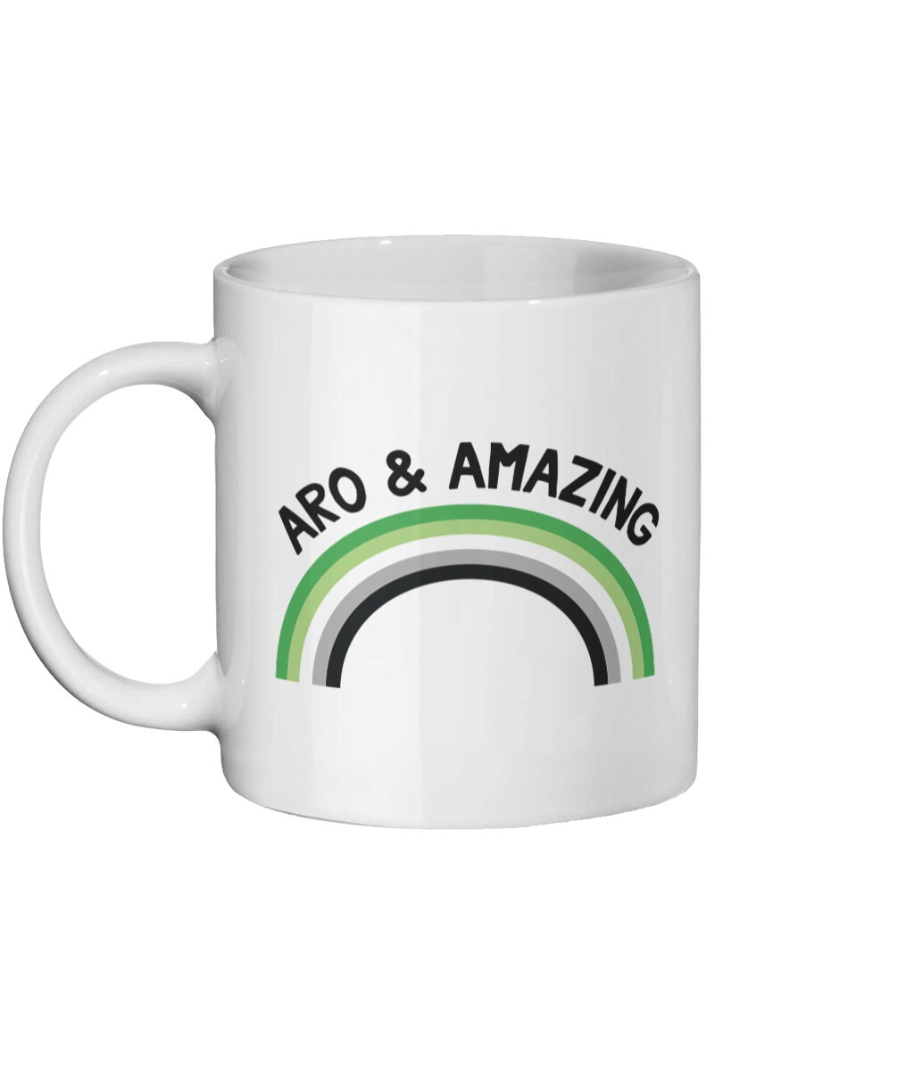 Aromantic Pride Mug Aro Coffee Mug Aromantic Flag LGBT - Etsy
