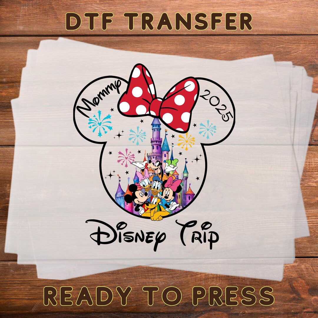 Disney Trip 2025 Dtf Transfer, Minnie & Mickey Ready to Press Dtf ...