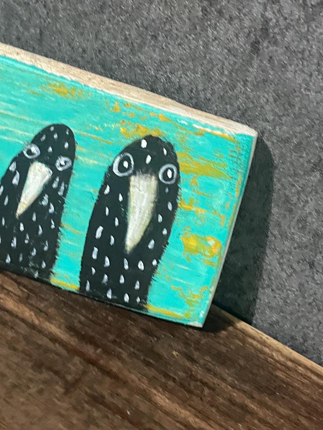 Crow Murder Whimsical Folk Art Original Painting Reclaimed Wood OOAK ...