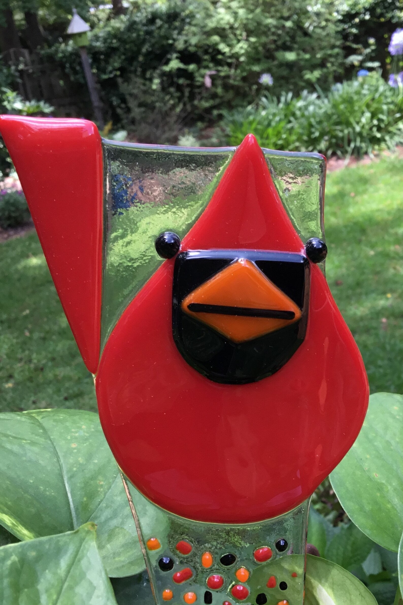 Whimsical Cardinal Plant Stake - Etsy