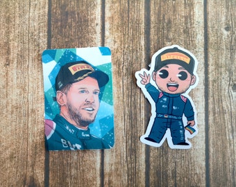 Sebastian Vettel Sticker Pack - Etsy