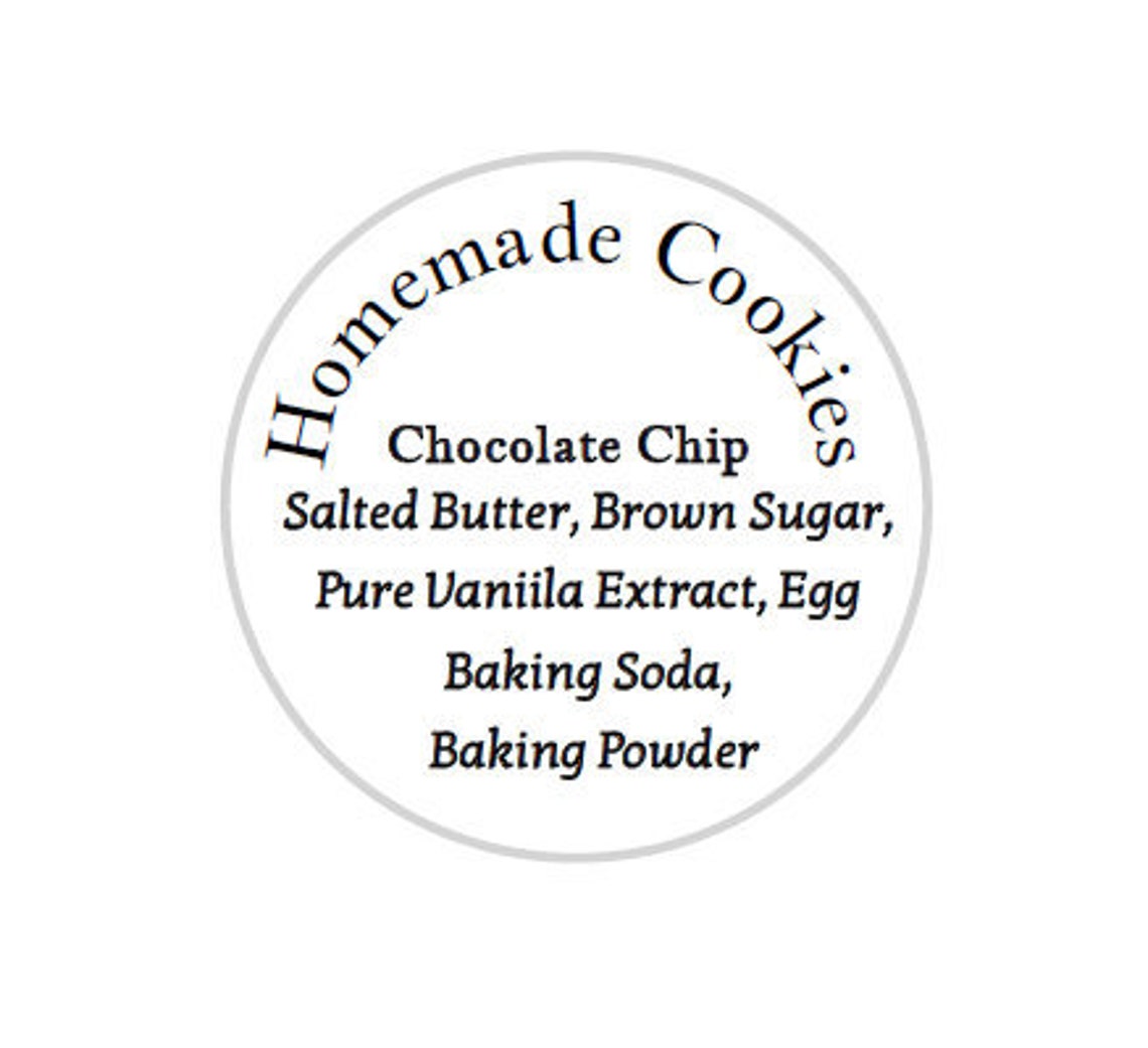 Ingredient Labels Shop Labels Ingredient Stickers Shop | Etsy