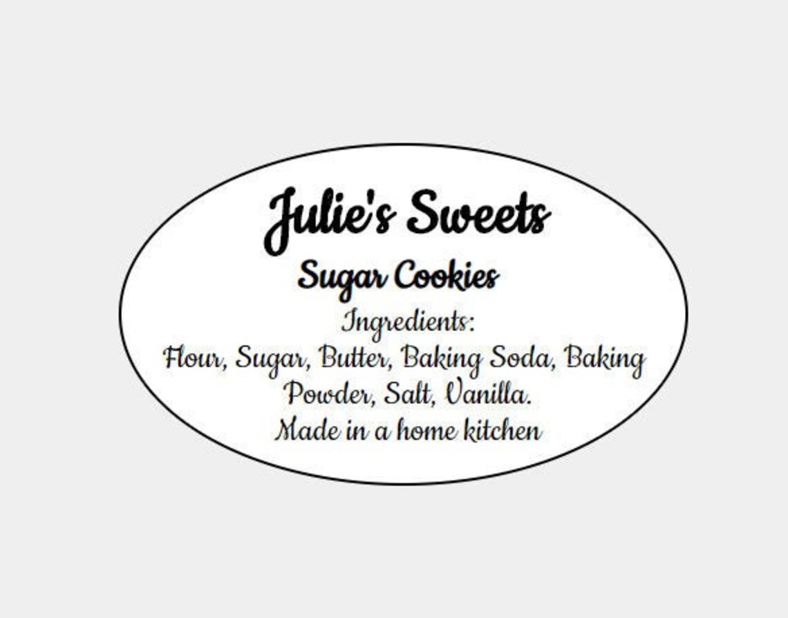 Ingredient Labels - Etsy