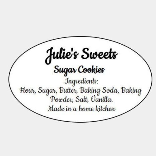 Ingredient Labels Shop Labels Ingredient Stickers Shop - Etsy