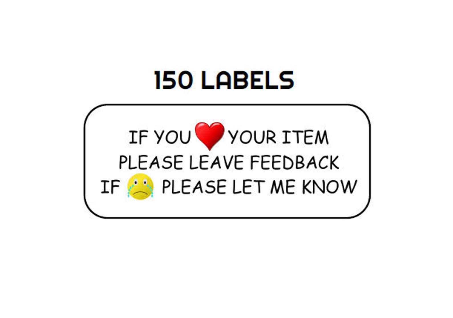 Feedback Labels Feedback Stickers | Etsy