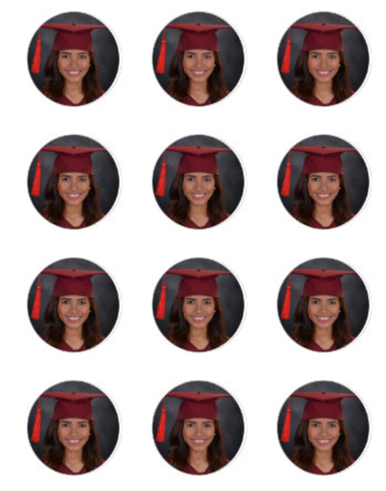 Graduation Photo Stickers Custom Photo Stickers Graduation - Etsy