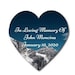 Memorial Stickers Heart Shape - Etsy