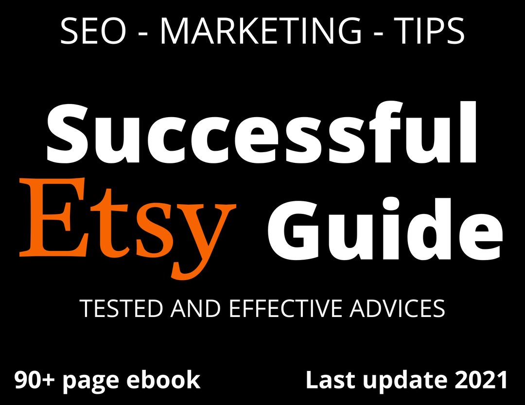 Etsy Guide, Etsy Handbook, Etsy Success, Etsy SEO, Etsy Tutorial, Etsy ...