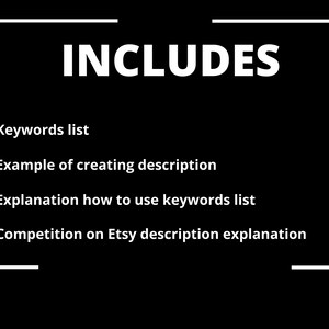 Box Keywords List for Instant Download - Etsy