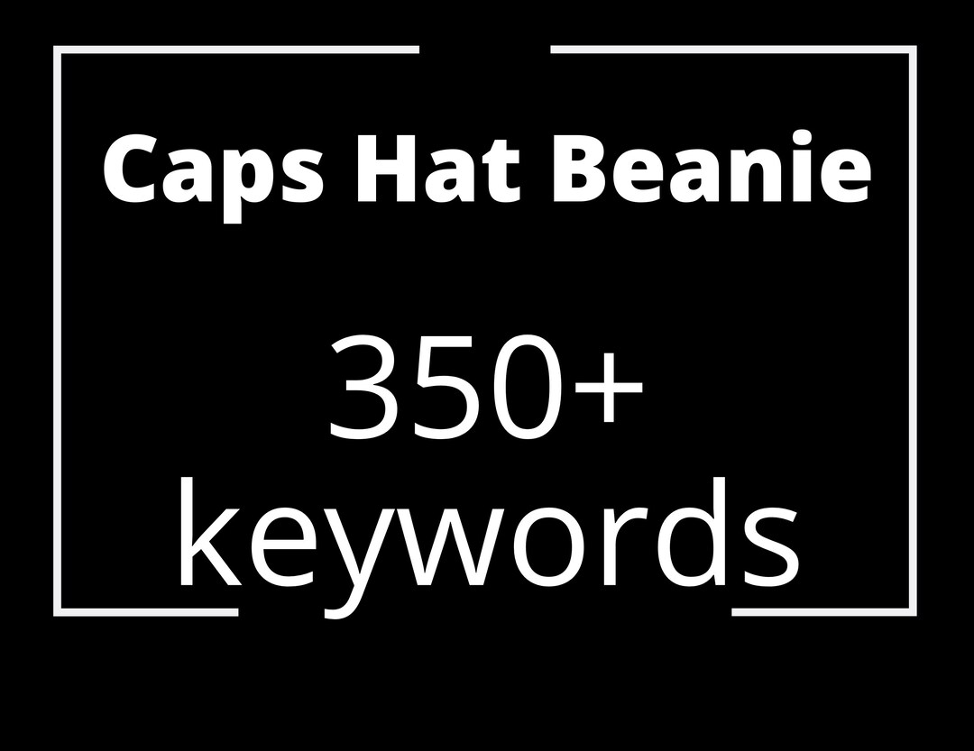 Lista de palabras clave de Caps Hat Beanie para descarga instantánea ...