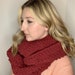 Red Infinity Scarf Infinity Scarf Winter Scarf Chunky Scarf - Etsy