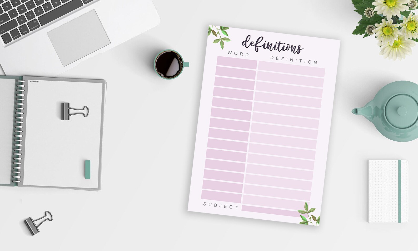 Study and Revision Pack Printable Template Instant | Etsy