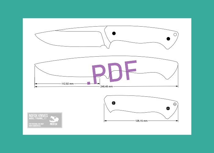 Paper Kunai Template