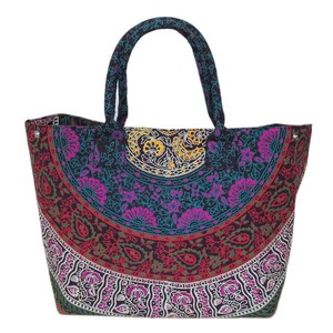 Women's Mandala Ethnic Indian Tapestry Hippie Cotton Shoulder Bag Tote ...