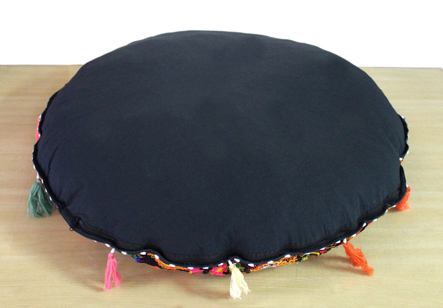 32 Vintage Black Round Cushion Cover Floor Decorative | Etsy