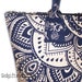 Indian Blue Gold Handmade Handbag Women Shoulder Shopping Bag Mandala ...