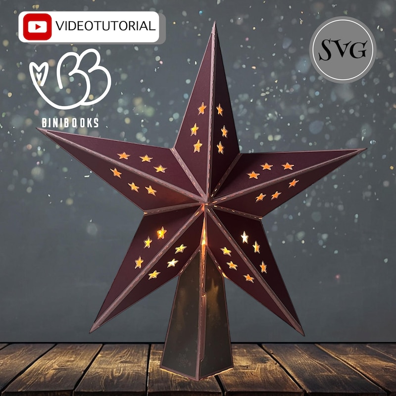 Tree Topper Gold Lighted - Etsy