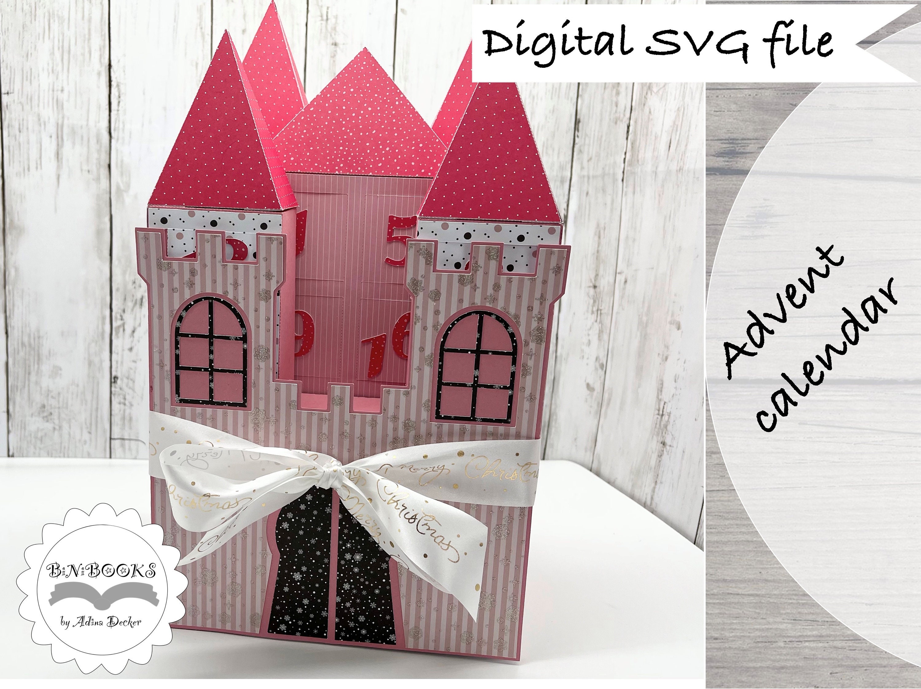 SVG Advent Calendar Castle Incl. Video Tutorial Plotter File - Etsy UK