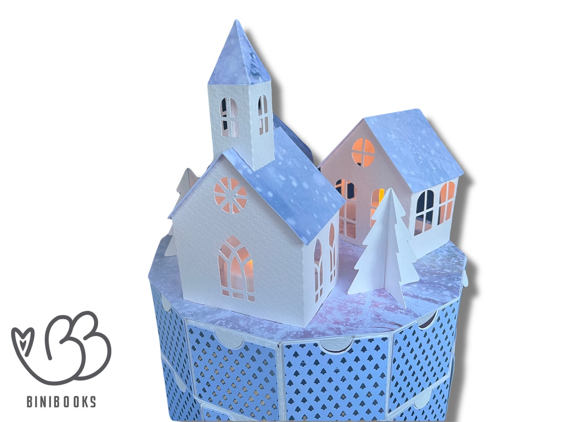 Advent Calendar Christmas Village SVG File, Plotter File, SVG / PDF ...