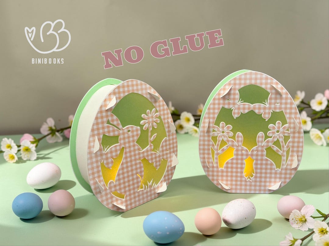 Œufs de Pâques 3D sans colle : fichier SVG, fichier pour traceur ...