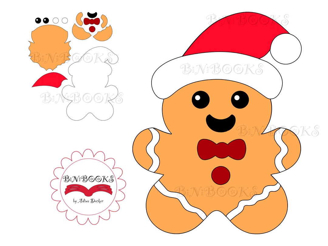 Gingerbread Man Gingerbread Cutting File for Cutting Machines - Etsy