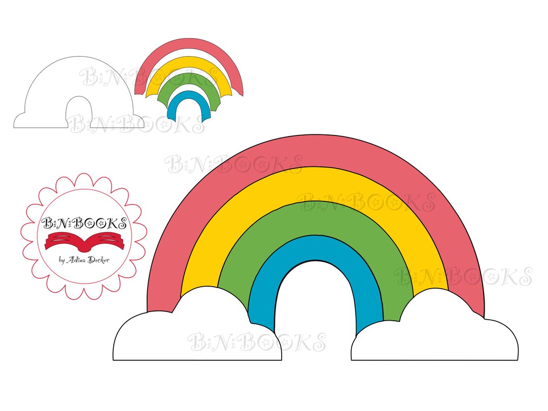 Rainbow Cutting File for Cutting Machines Laser or Scissors - Etsy
