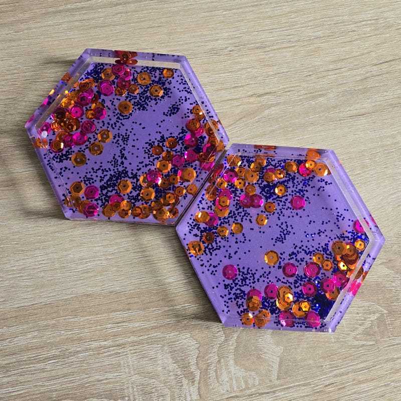 Resin Coaster - Etsy