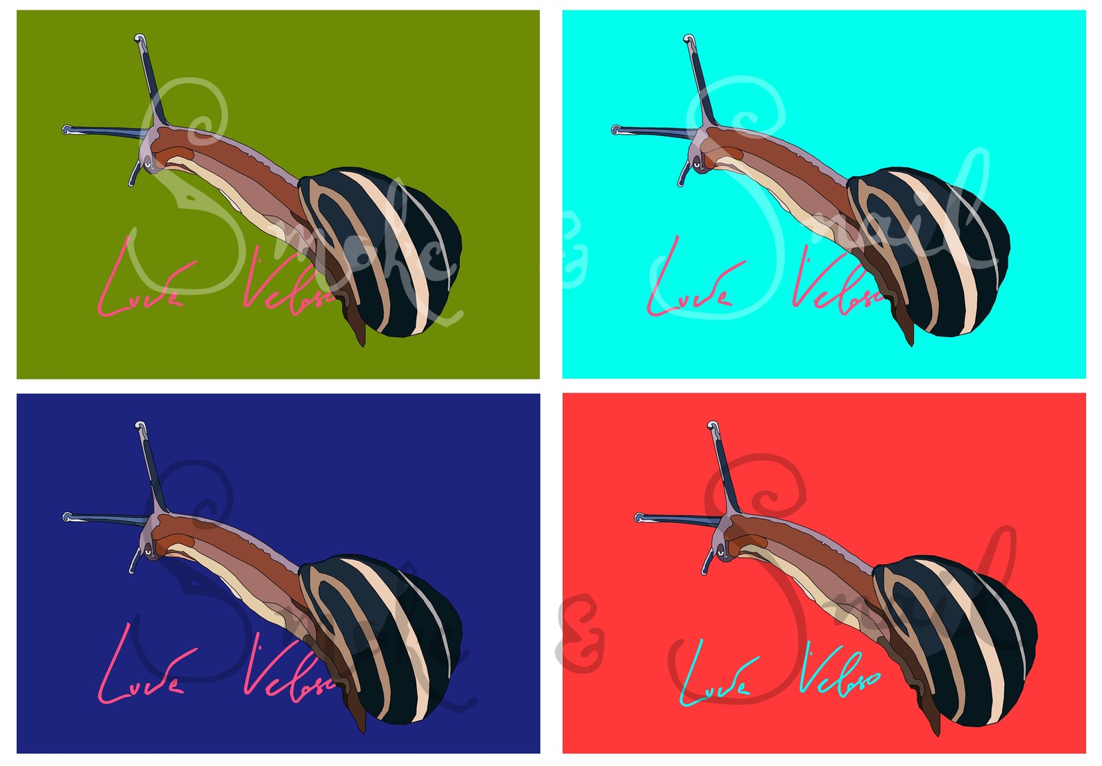 The Snail giclee Print Pop Art Poster - Etsy