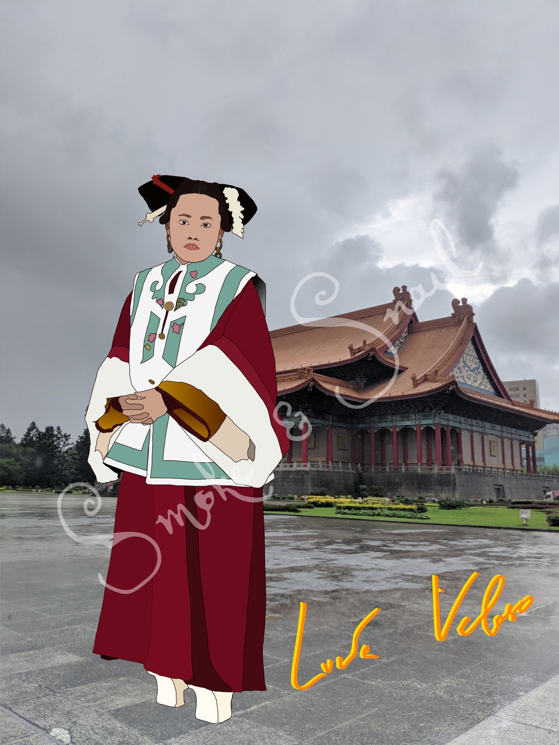 The Manchu Girl giclee Print A4 - Etsy