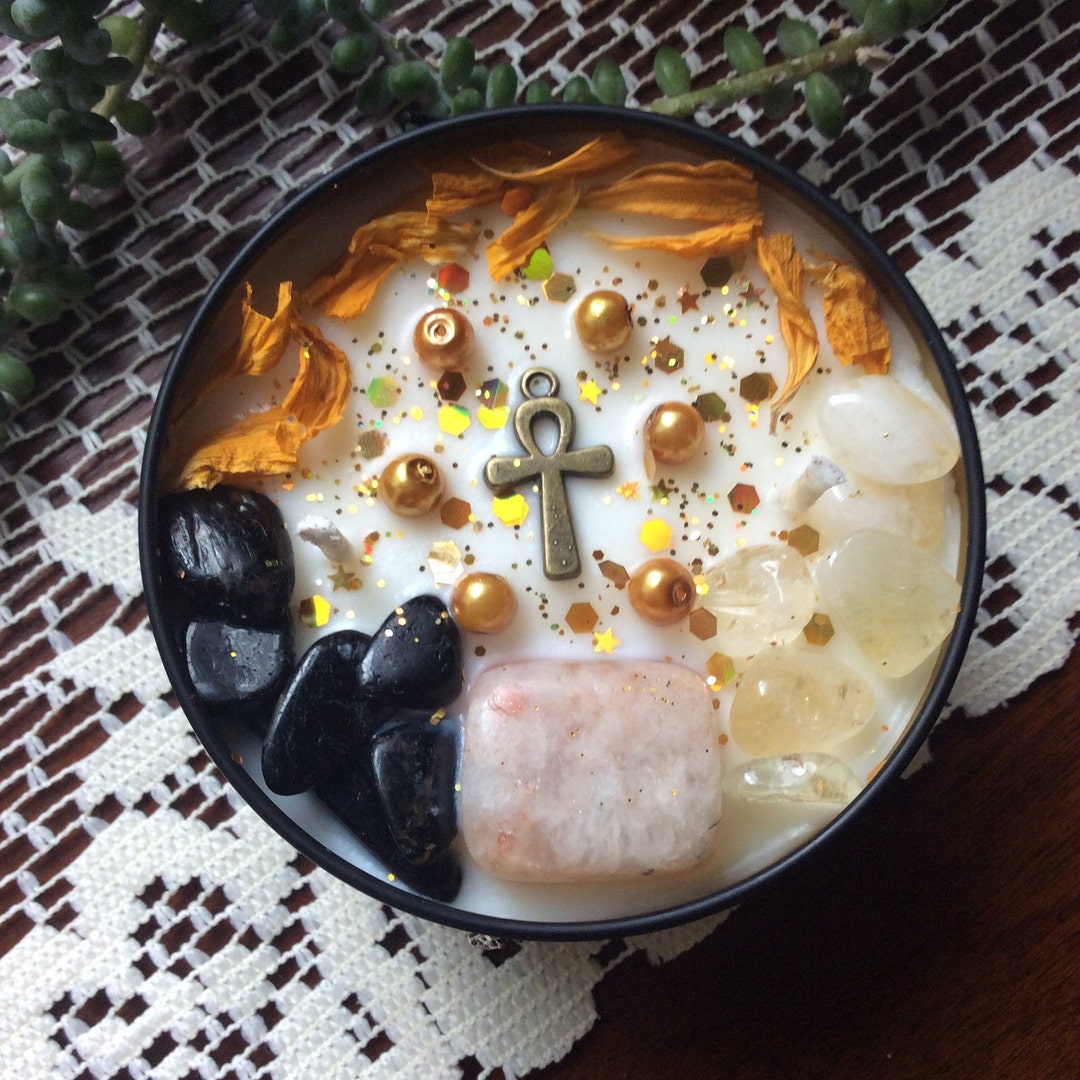 Goddesses Bastet/goddess Candle/egyptian Goddess/ Protection/crystal ...