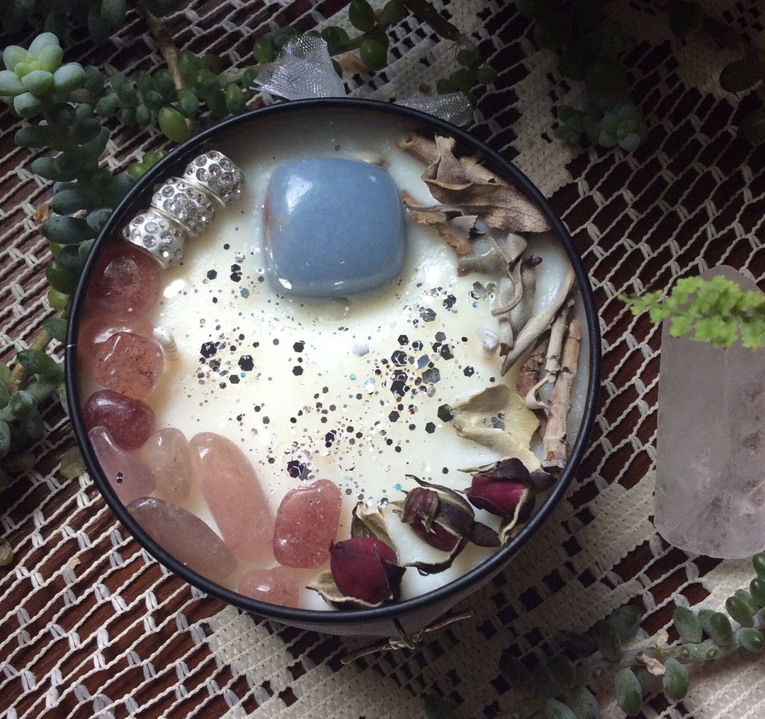 Angel/spirit Guide Candle/intention Candles/spiritual Candles ...