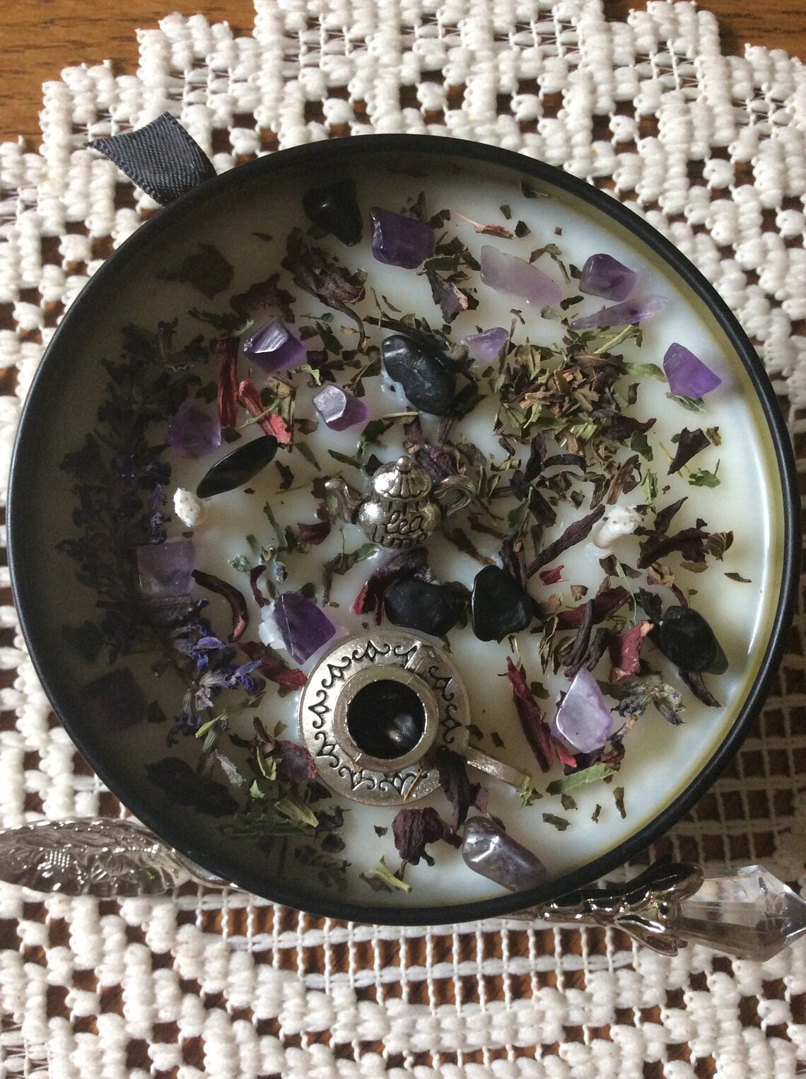 The Witches Tea/crystal Teaspoon/tea Magic/witchy Candle/spell - Etsy