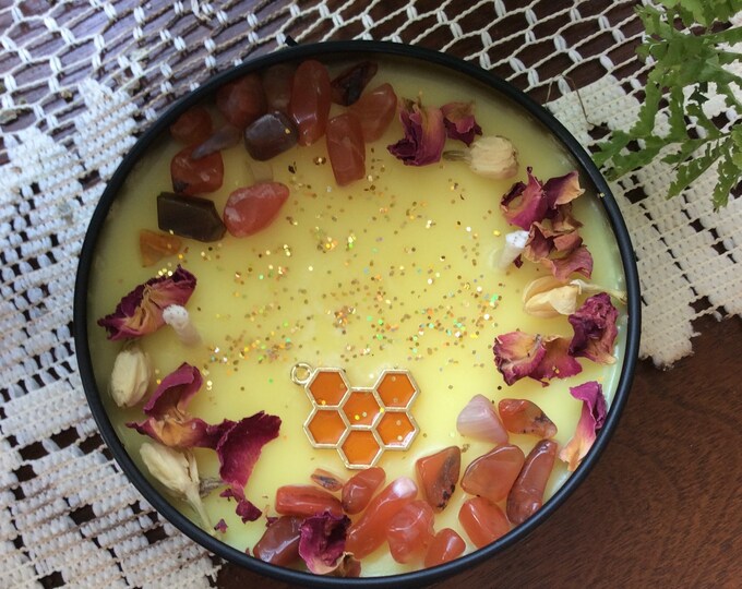 Beltane Candle/wheel of the Year/witchy Candle/crystal Candle/ritual ...