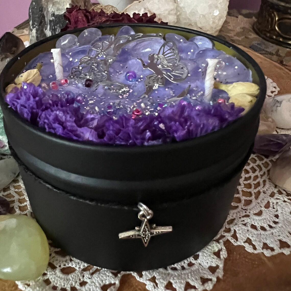 Celestial Fairy/fairy Candle/intention Candle/moon - Etsy
