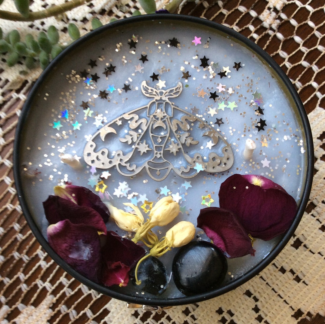 Moth Spirit/moth Symbolism/intention Candle/spiritual Candles/wisdom ...
