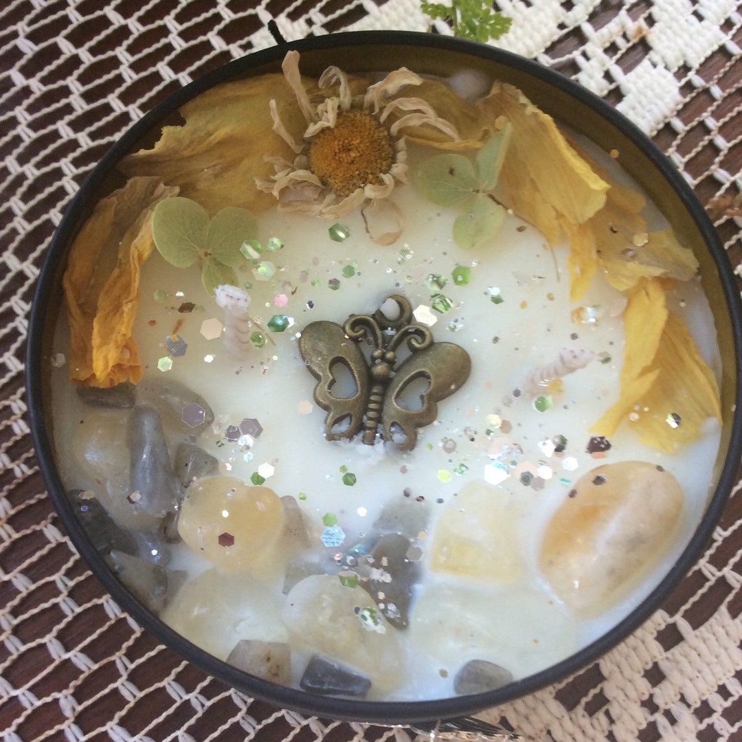 Butterfly Spirit/butterfly Totem/intention Candle/witchy Candle ...