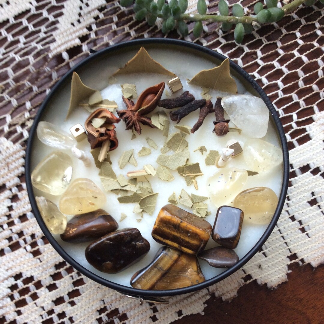 Bay Leaf Magic/manifestation Candle/prosperity/success/meditation ...