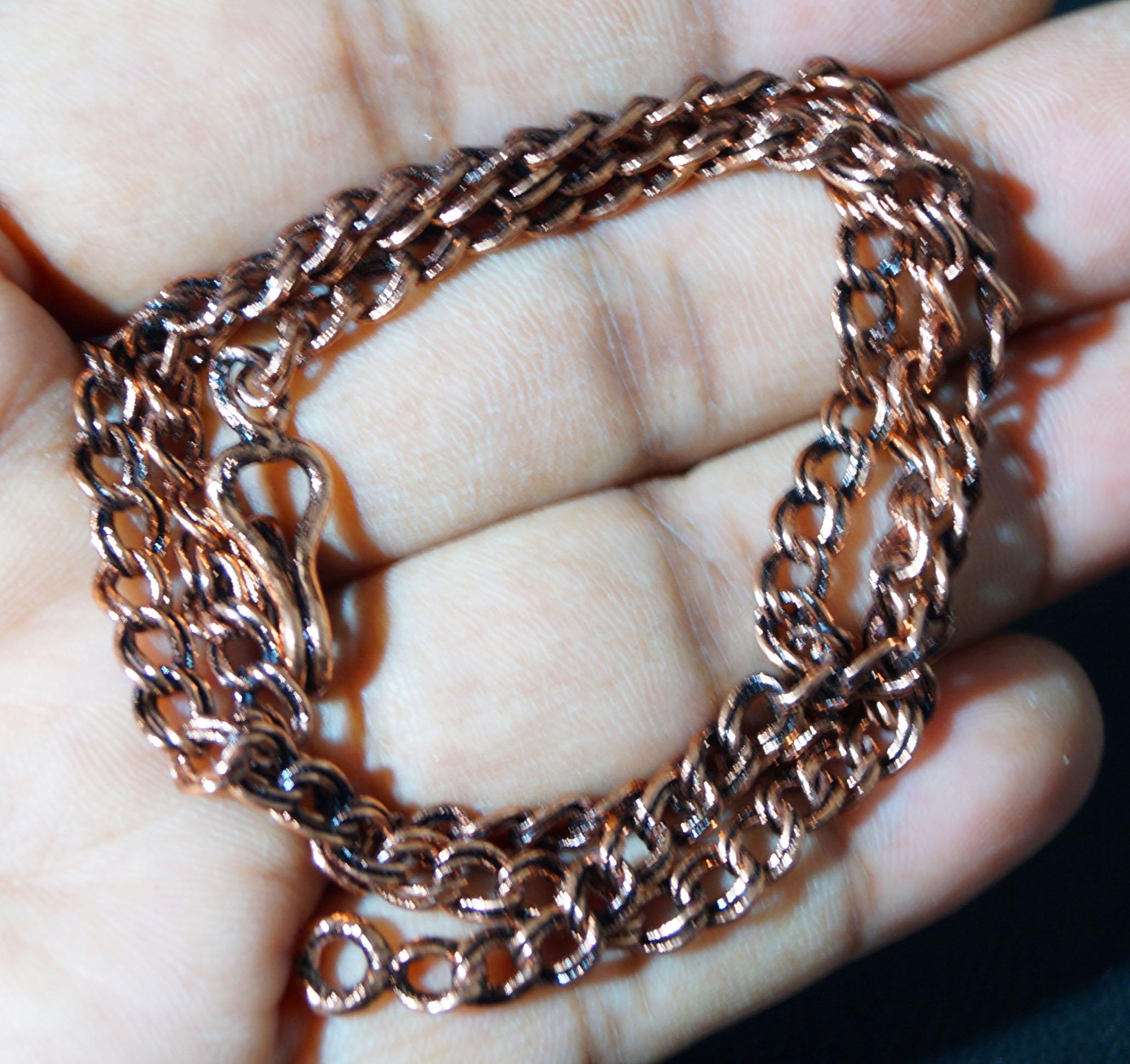Copper Chain High Quality (1 Piece) 20 Inches Solid Copper Handmade ...