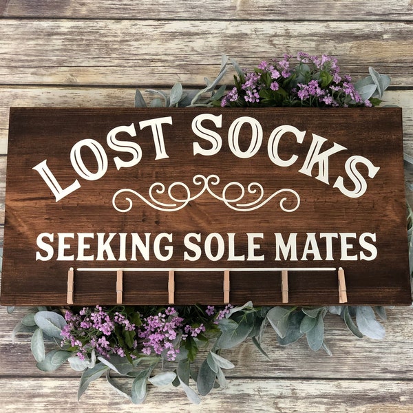 Lost Socks Sign - Etsy