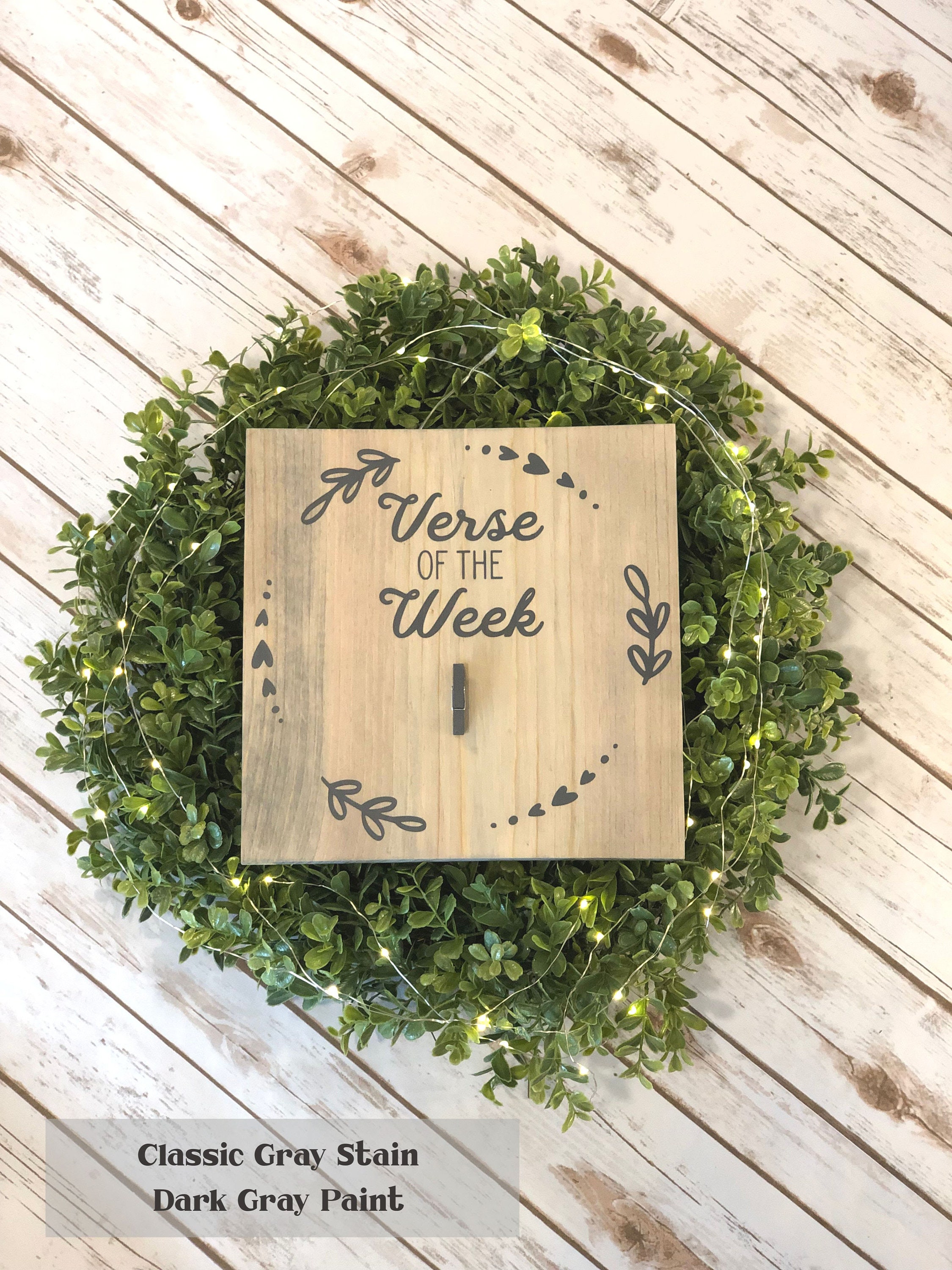 Verse of the Week Custom Wood Sign Bible Memorization | Etsy